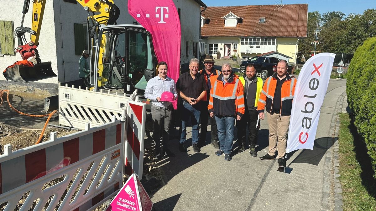 Start of fibre optic expansion in Irsee, Bavaria. – cablex Germany.